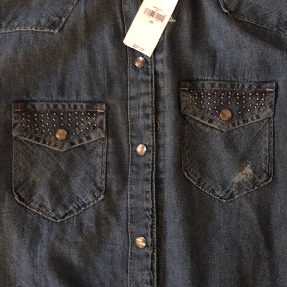 GAP | Tops | Gap Western Style Soft Denim Button Up | Poshmark